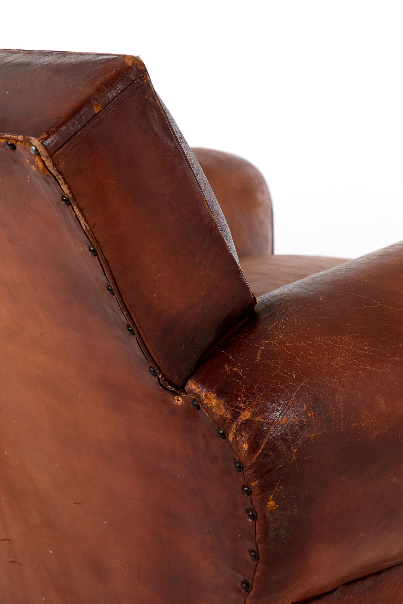 Pair of gang-box model club chairs | Pointers Antiques